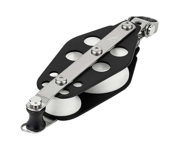 Schaefer Aluminum Fiddle Block w/Front Side Shackle & Becket, Sheave D ...