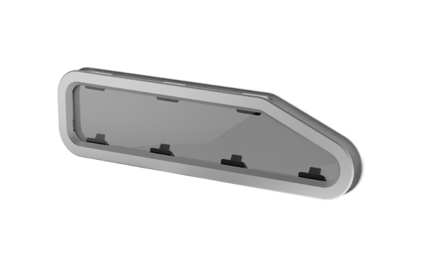Lewmar Size 4 RH Angled Standard Portlight w/o Screen - Sound Boatworks