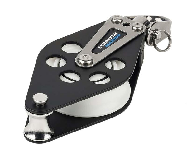 Schaefer Single Ball Bearing Block with Becket - Sound Boatworks