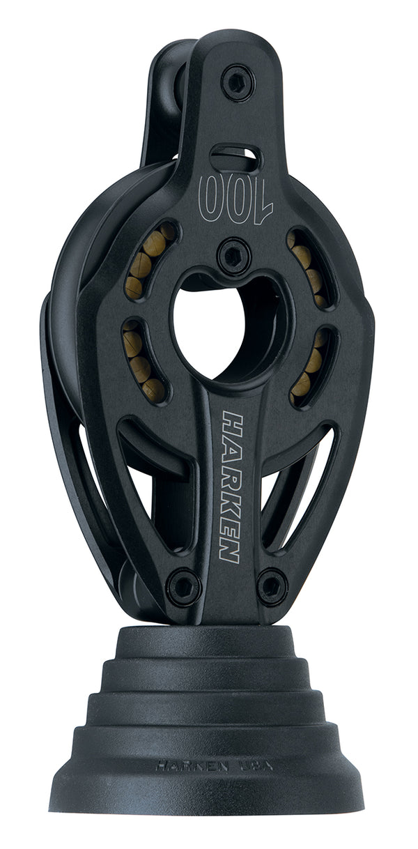 Harken 100mm Aluminum Stand-Up Block w/Becket - Sound Boatworks